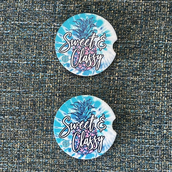 Simply Southern | Other | Nwt Simply Southern Car Coasters Set Of 2 ...